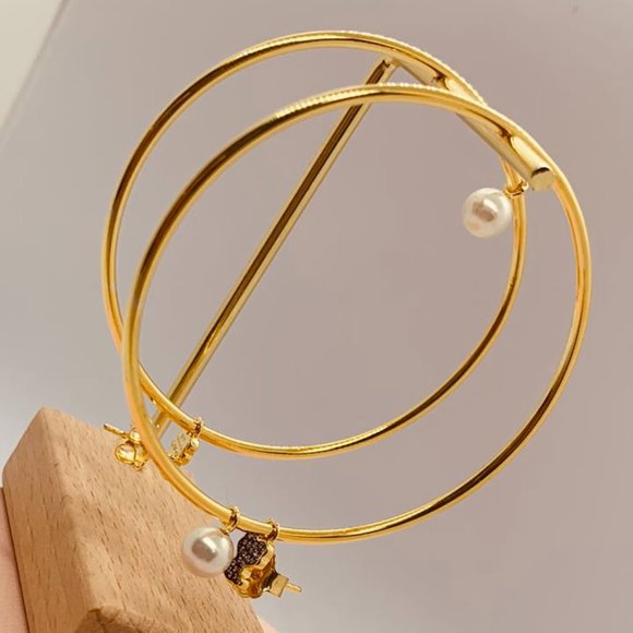 Tous | Jewelry | Tous Large Nocturne Earrings In Silver Vermeil With ...